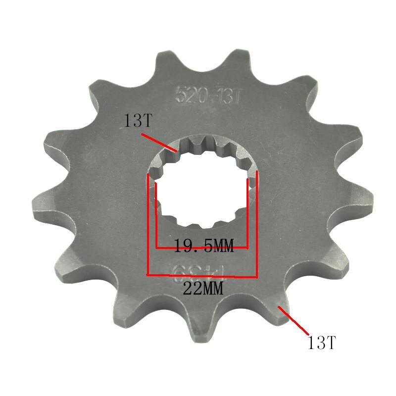 520 13T 14T Motorfiets Voortandwiel Voor Suzuki Ro... – Grandado