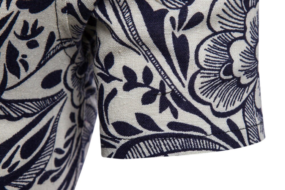 Kancoold Shirt Mannen Zomer Bloemen Gedrukt Korte ... – Grandado