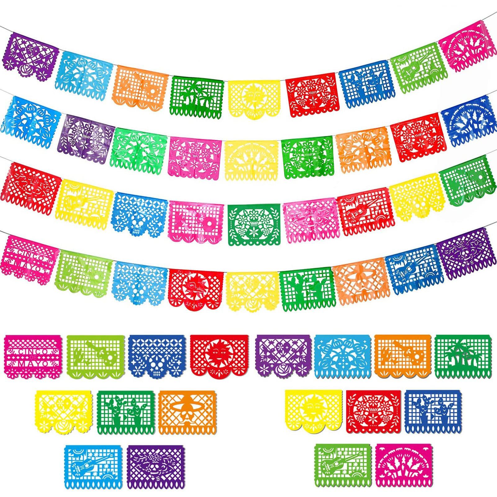 Novelty 1x Mexican Banner Flags Garland Wedding Sp... – Vicedeal