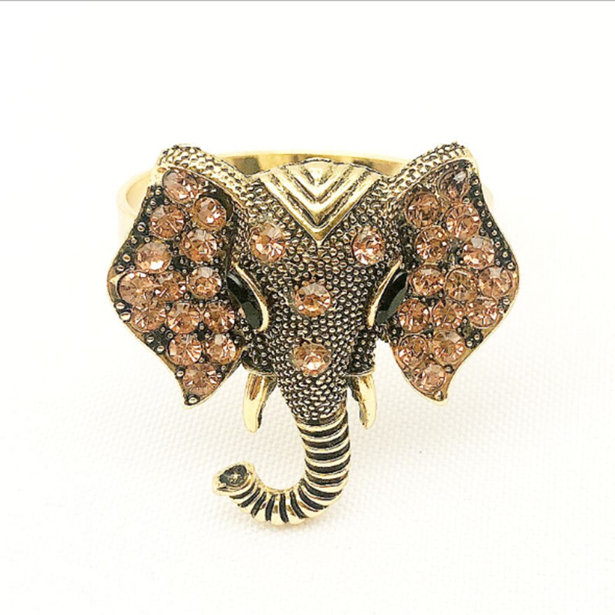 6 Stks/partij Vintage Olifant Servet Gesp Diamant ... – Grandado