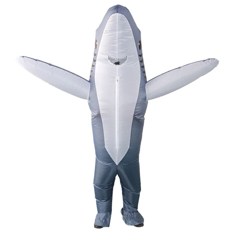 Inflatable Costume Blow up Costume Shark Game Fanc... – Grandado