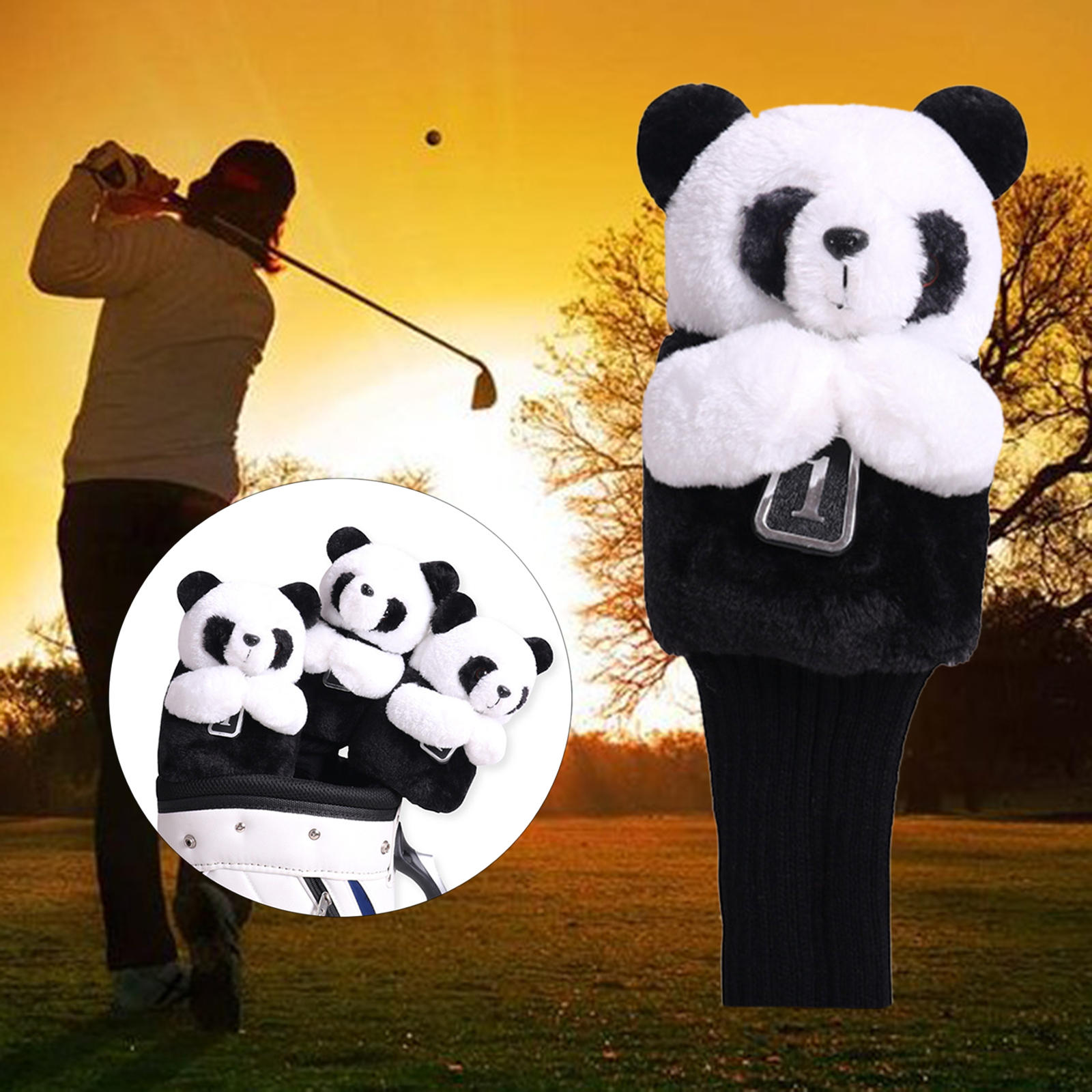 Golf Club Head Cover Panda Shaped Protective Drive... – Grandado