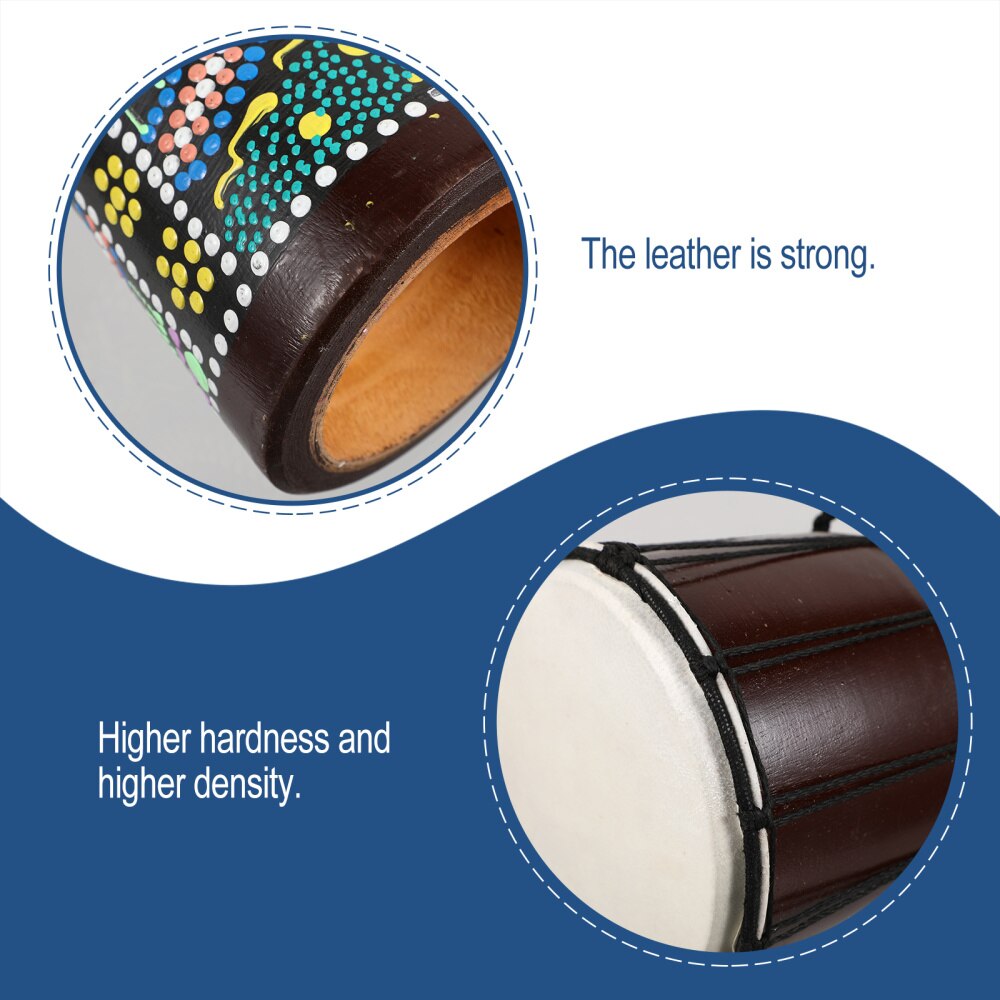 Children Hand Drum Wooden Drum Musical Instrument ... – Vicedeal