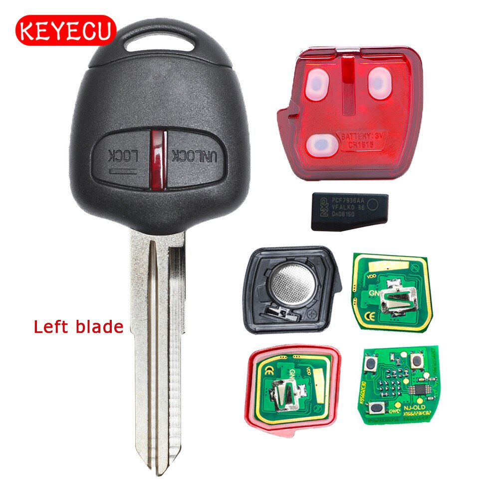 Keyecu llave de control remoto Fob 2 botón 315 MHz... – Grandado