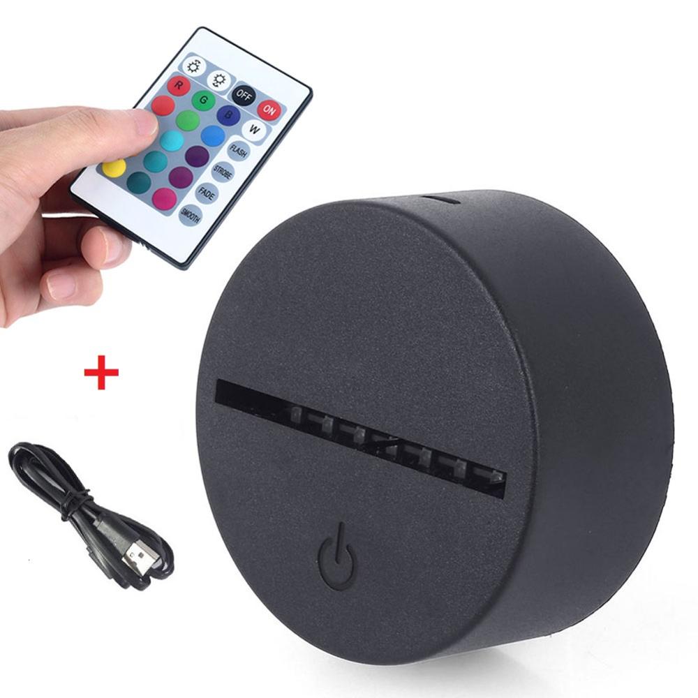 Usb Kabel Touch 3D Led Licht Houder Lamp Base Voor... – Vicedeal