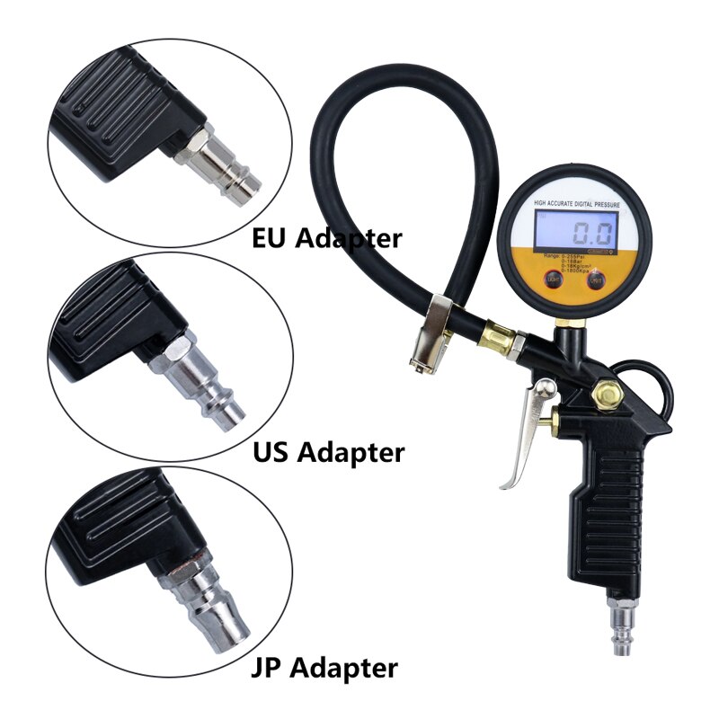0-255PSI Band Air Inflator Dial Pressure Meter Gau... – Grandado