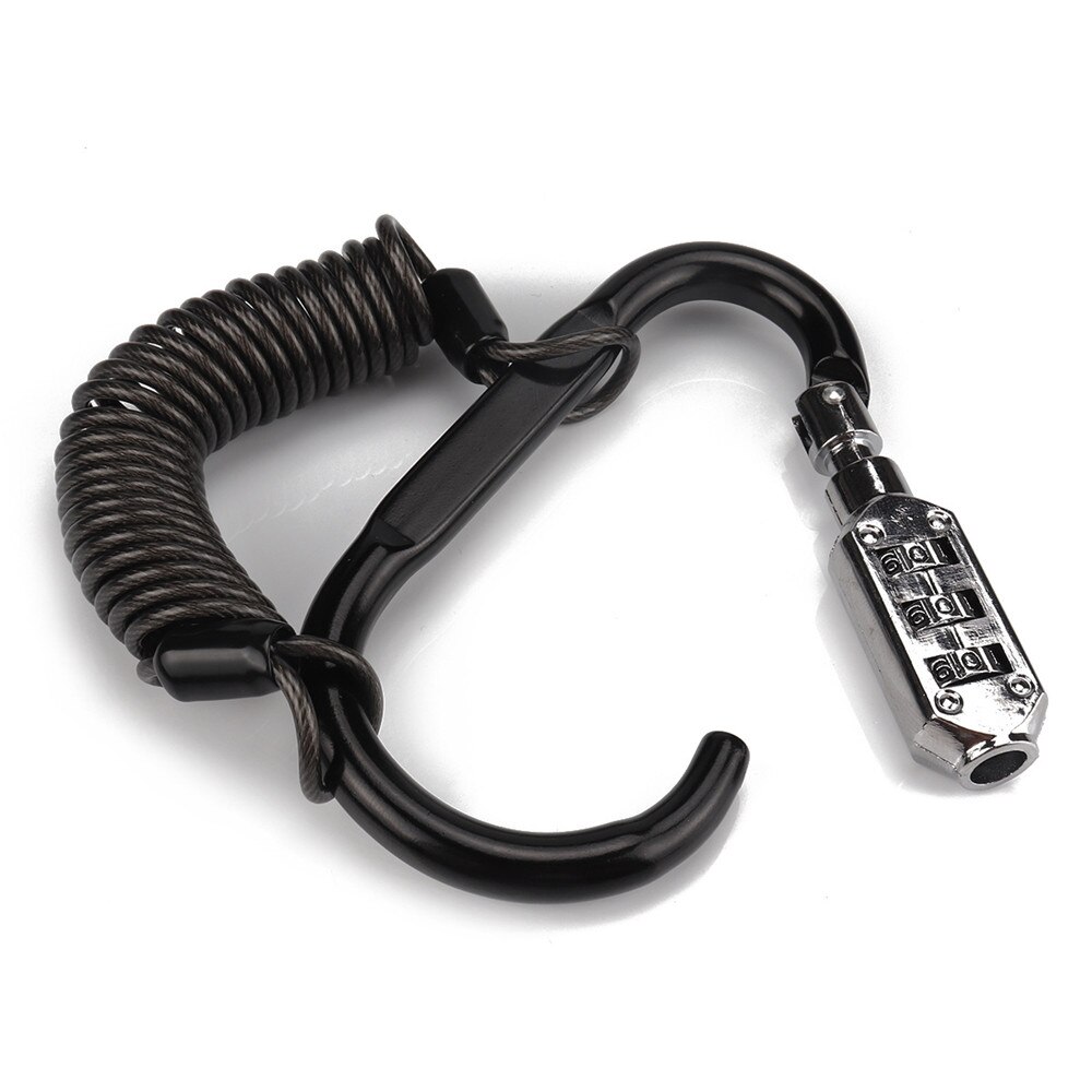 Motorcycle Helmet Lock & Cable Tough Combinati... – Grandado