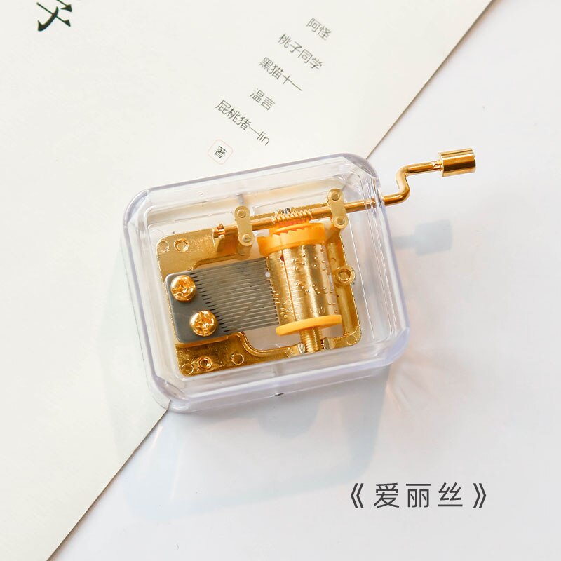 Mini Transparent Hand-Cranked Clockwork Metal Move... – Grandado