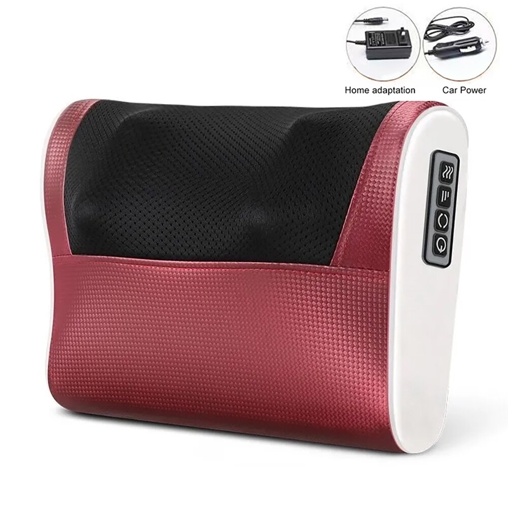 Electric Neck Massage Pillow Infrared Heating Shou Vicedeal 7766