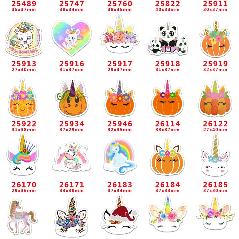 30 pcs planar resin unicorn resin pr26185 – Grandado
