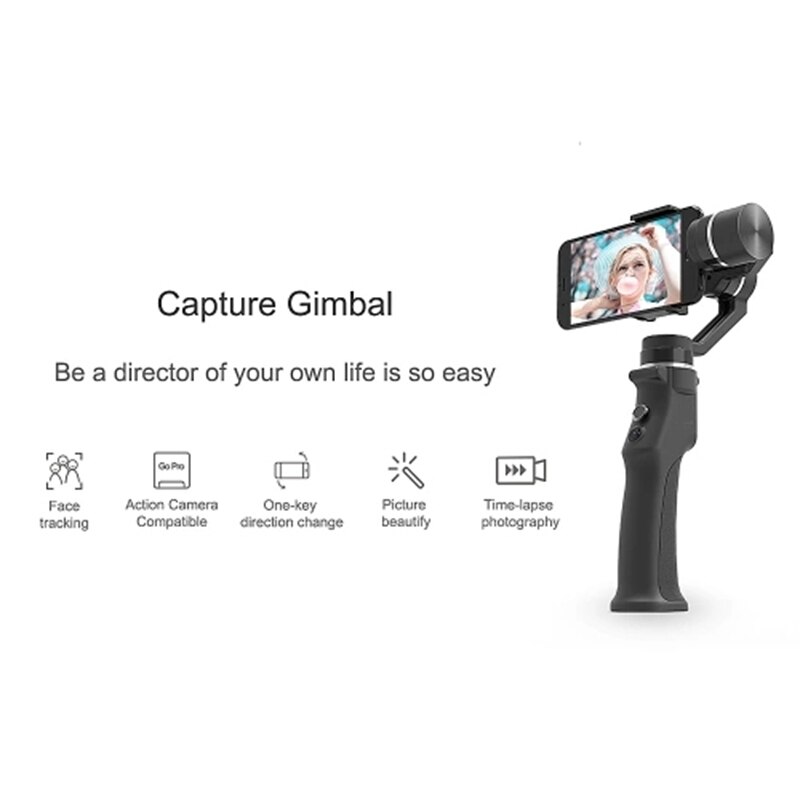 3-Axis Handheld Brushless Gimbal Stabilizer for Sm... – Grandado