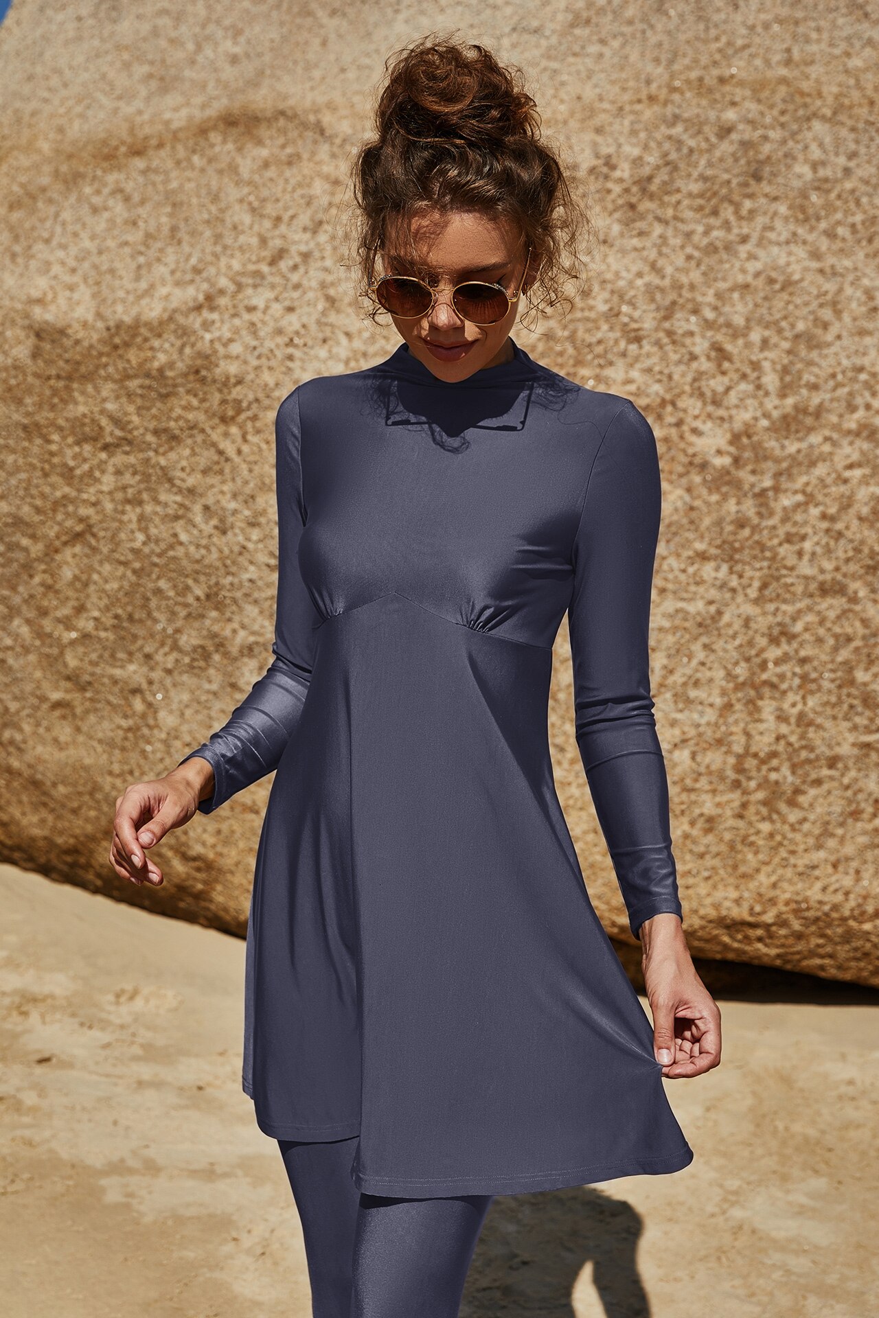 Bushra 2022 Moslim Badpak Tweedelige Set Badmode M... – Vicedeal