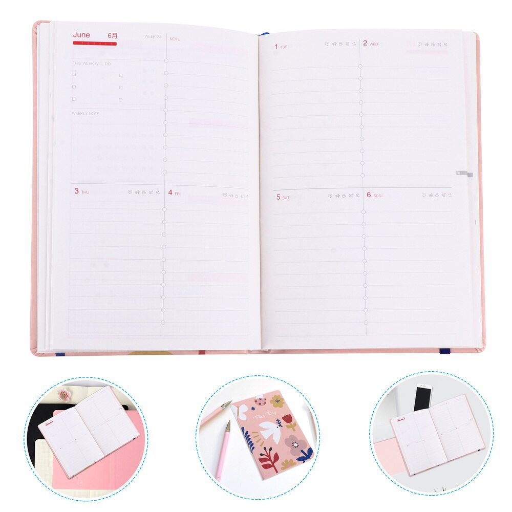 1 Pc A5 Schedule Book Practical Weekly Planner Pap... – Grandado