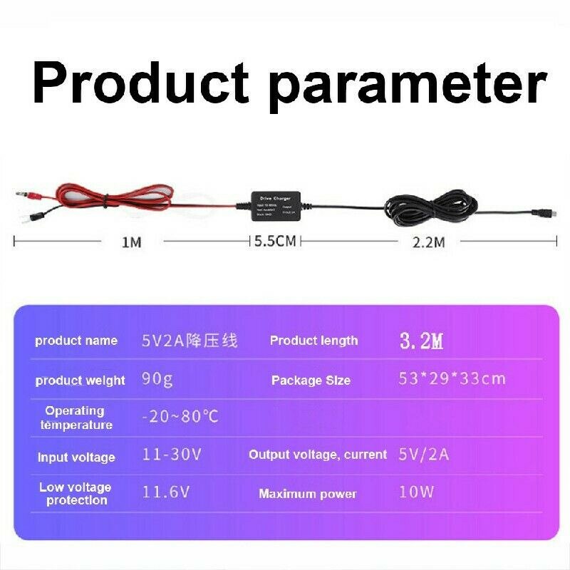 8-piece Set Of Recorder Step-down Cable 12V24V To ... – Grandado