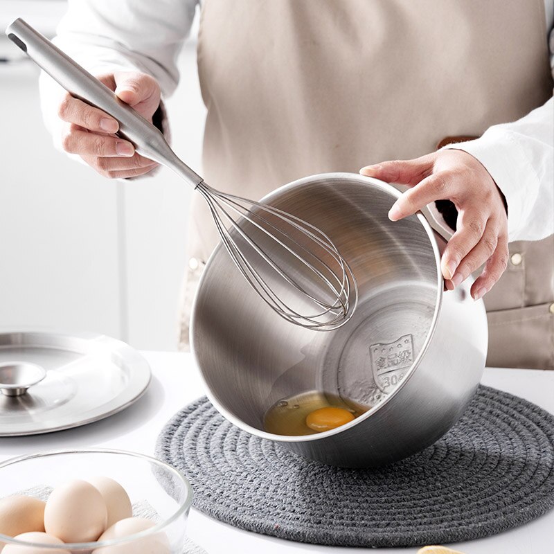 Household lard basin, stainless steel egg-beating ... – Grandado