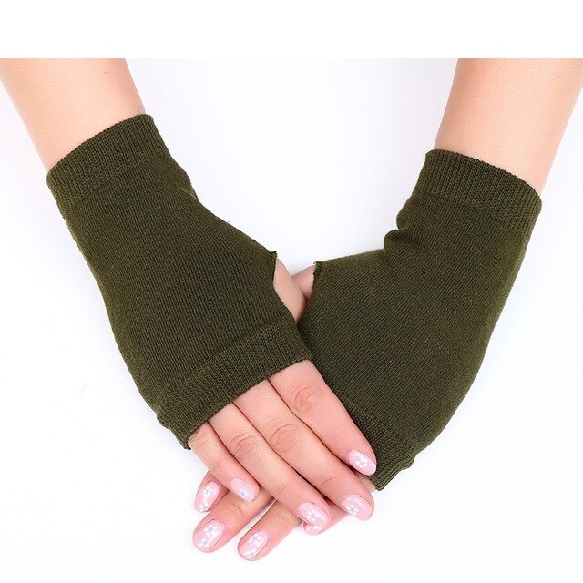 Winter Gloves Female Fingerless Gloves Without Fin... – Grandado