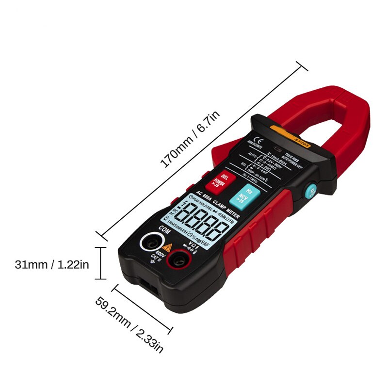 Clamp Meter 4000 Counts Full Intelligent Automatic... – Vicedeal