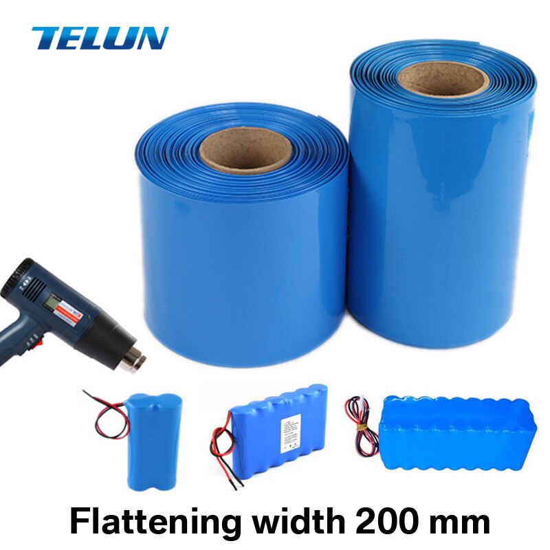 PVC thermal shrinkable film tube Long 2m wide 200 ... – Grandado