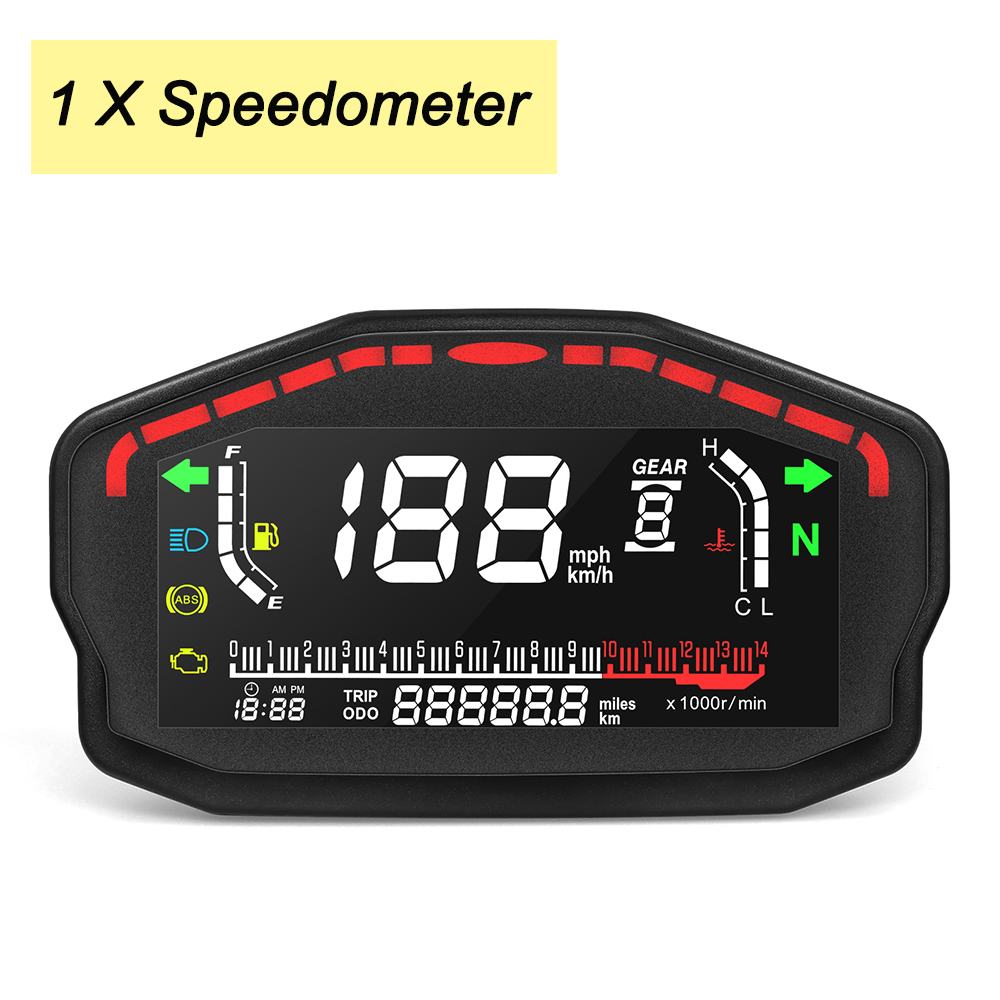 Universal Digital Motorcycle LCD Tachometer Outboa... – Grandado