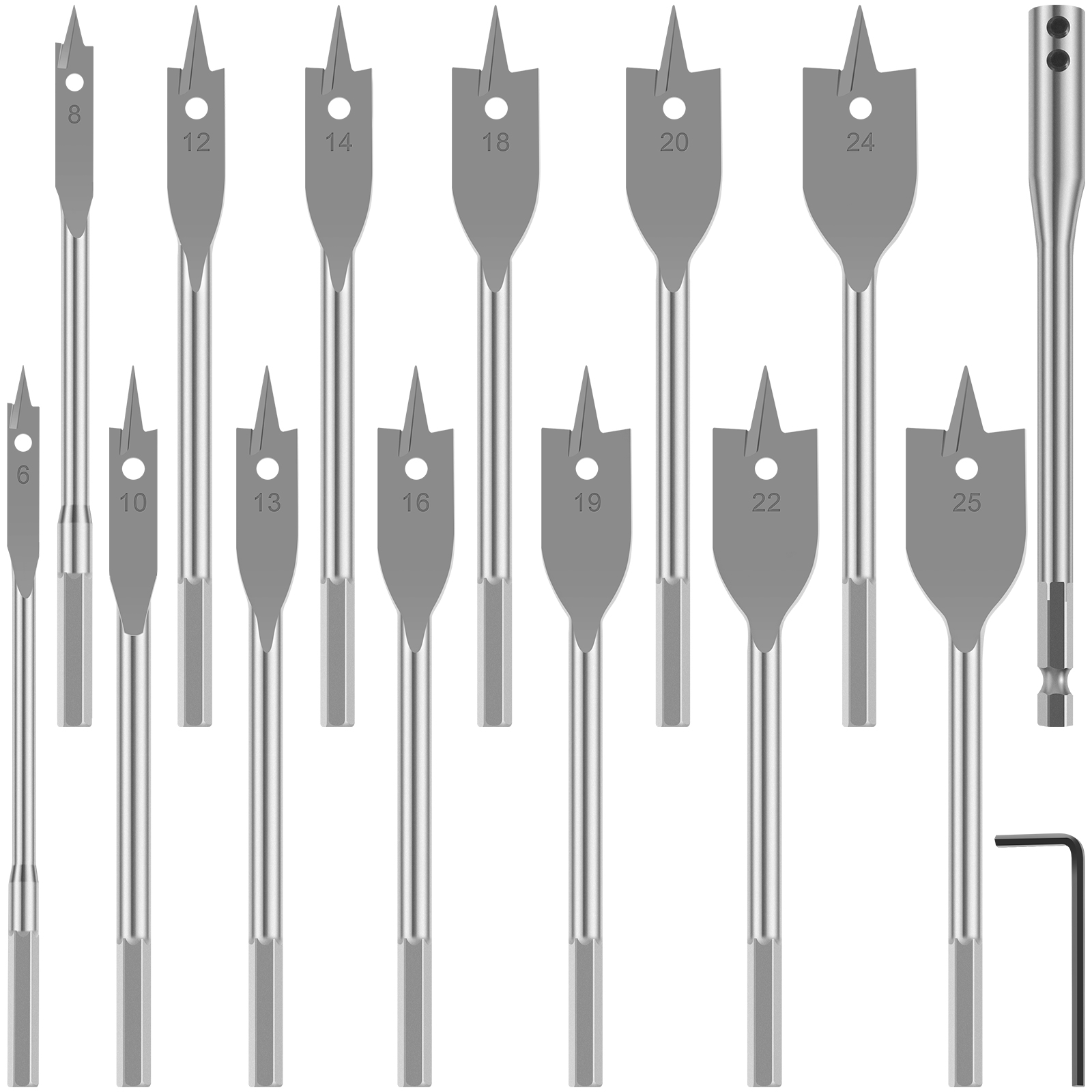 Woodworking Twist Drill Bit Set Four Slot Four Bla... – Grandado