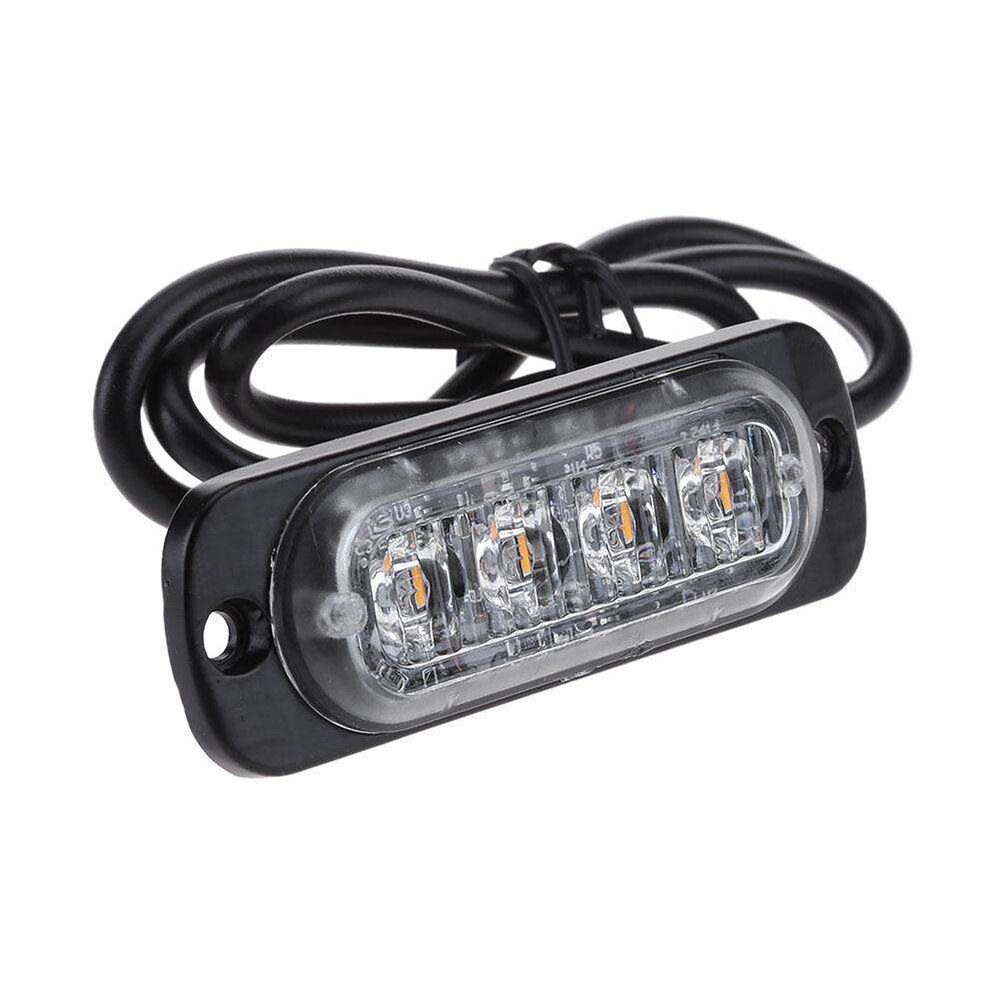 12V/24V 4 LED 12W Car Truck Strobe Flash Emergency... – Grandado