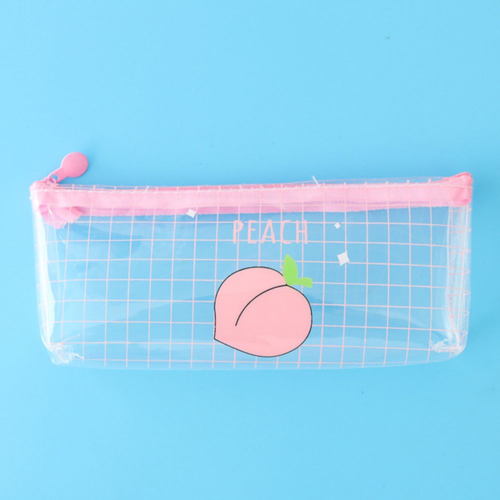 Peach Milk Transparent PVC Pencil Case Cute Storag... – Vicedeal