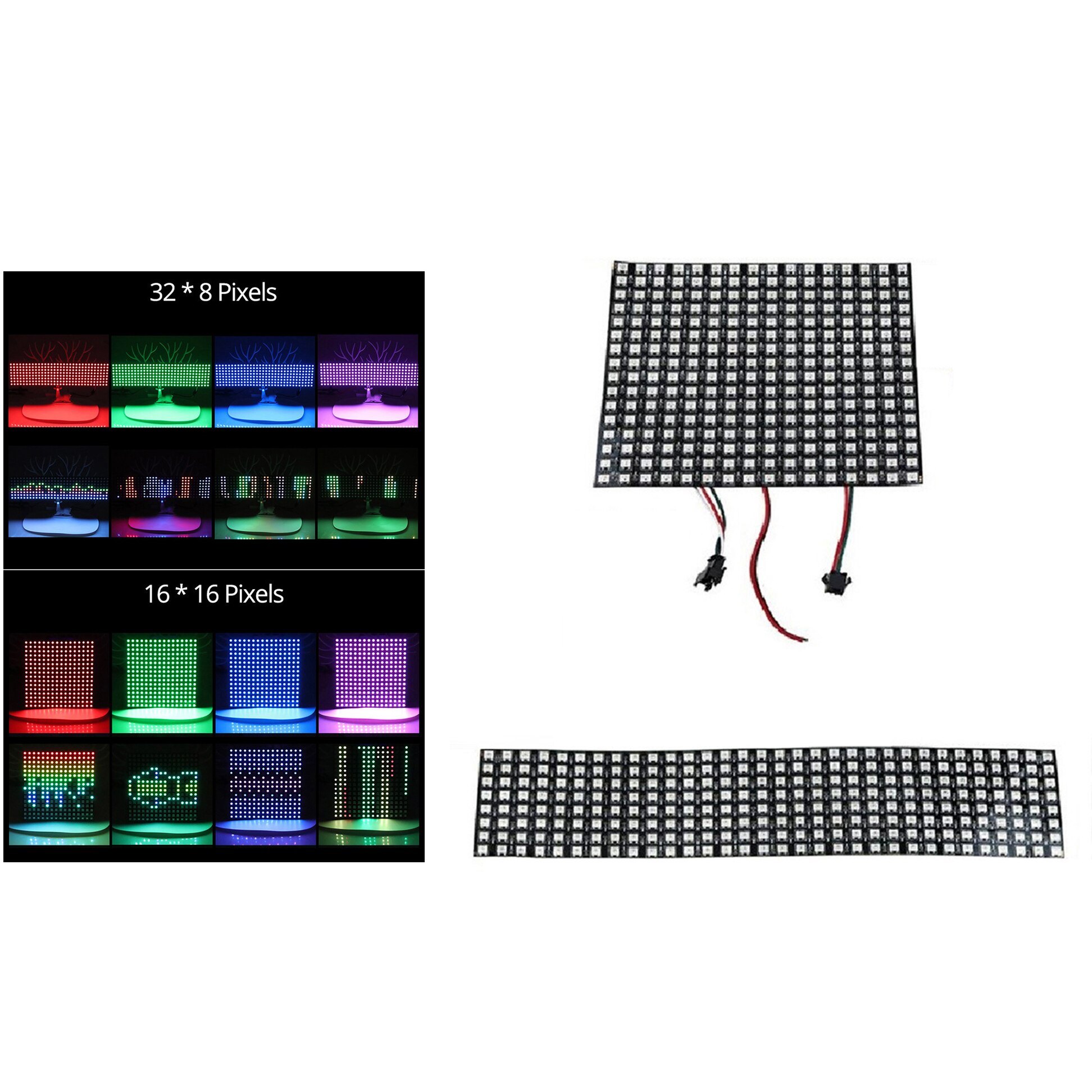 SK6812 WS2812B Addressable Flexible LED Panel Pixe... – Vicedeal