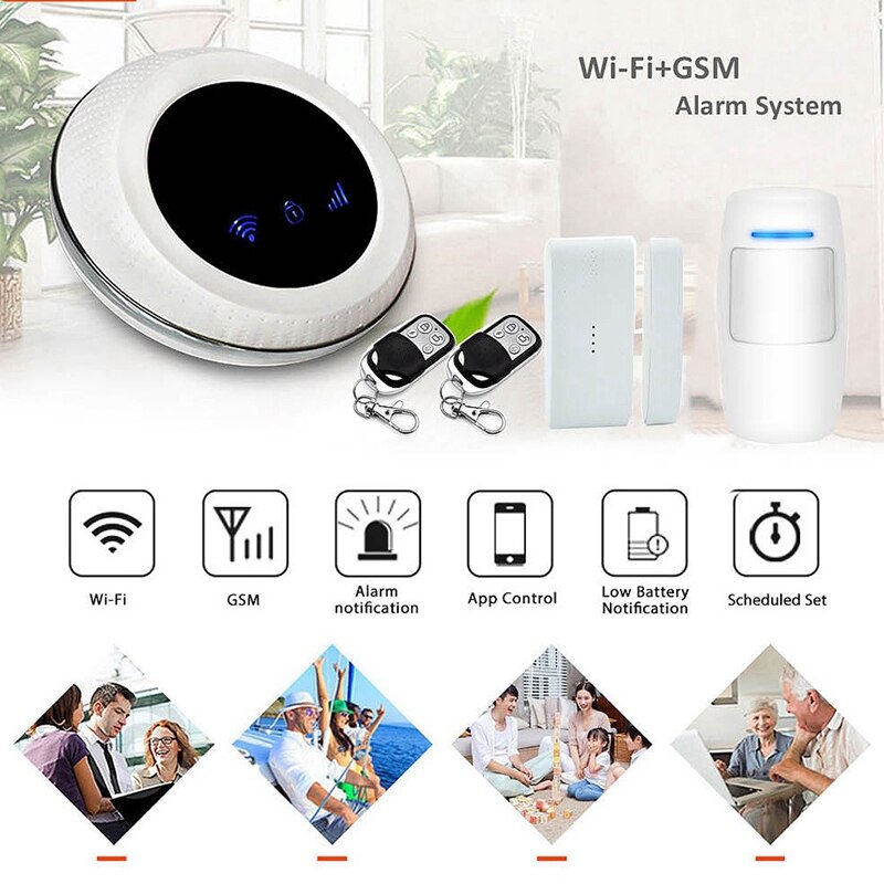Wireless SIM GSM Home Burglar Security WIFI GSM Al... – Grandado