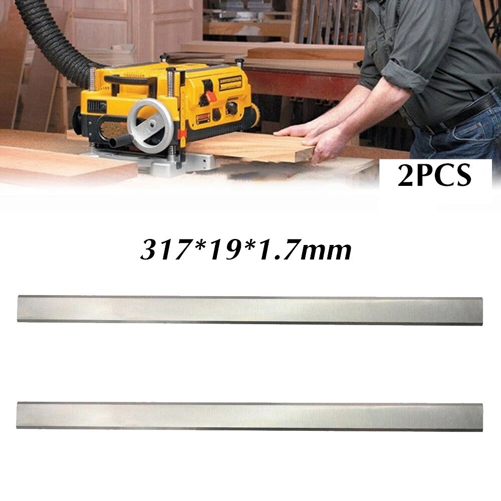 2 Pcs HSS Woodworking Planer Blade 317 * 19 * 1.7m... – Grandado