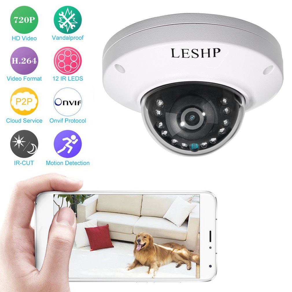 LESHP mini IP Camera Day Night Waterproof Surveill... – Grandado