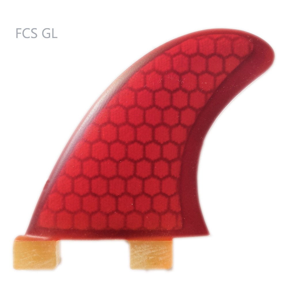 Tangerine FCS GL surf fin fiberglass honeycomb sur... – Vicedeal