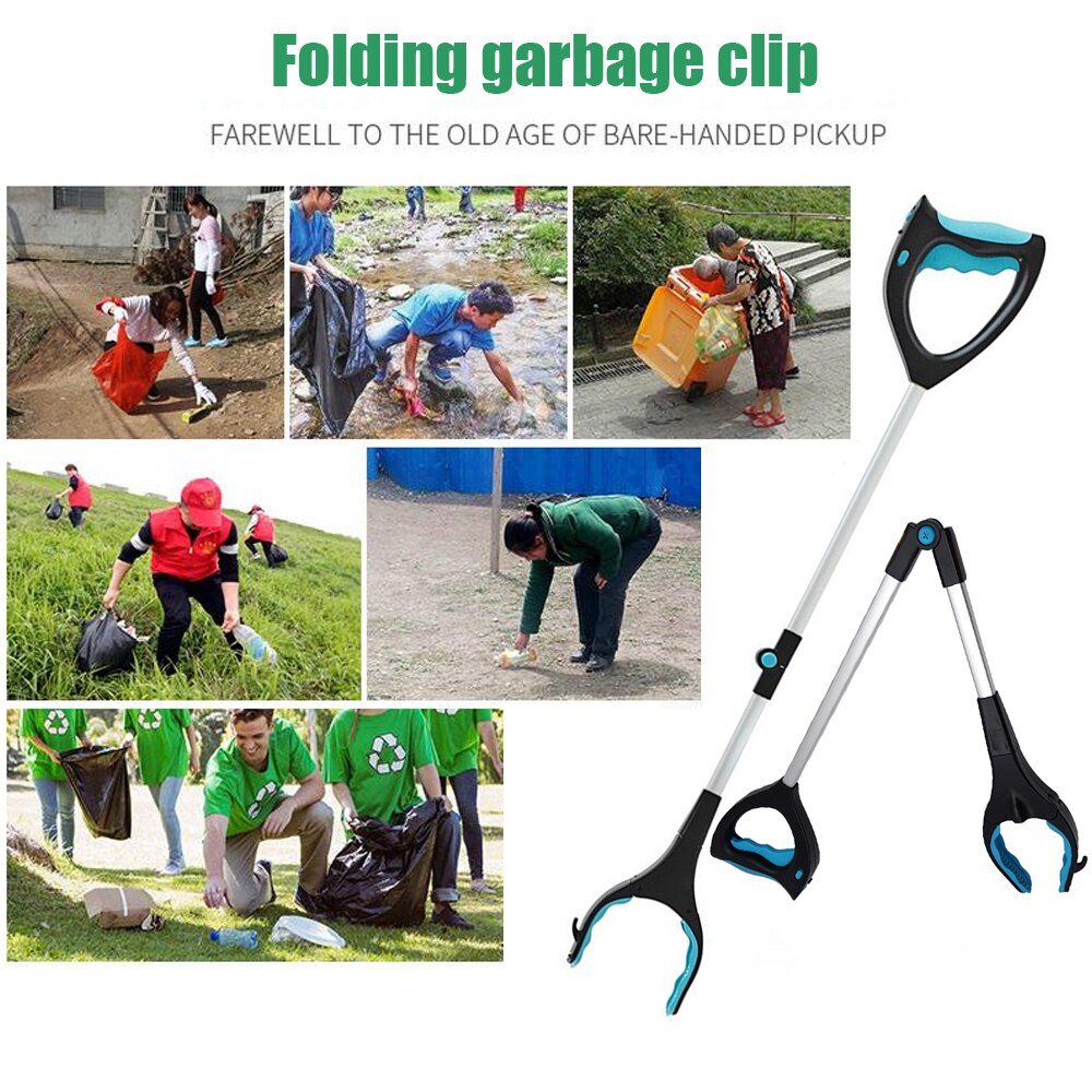 82cm Foldable Litter Reachers Pickers Pick Up Tool... – Vicedeal