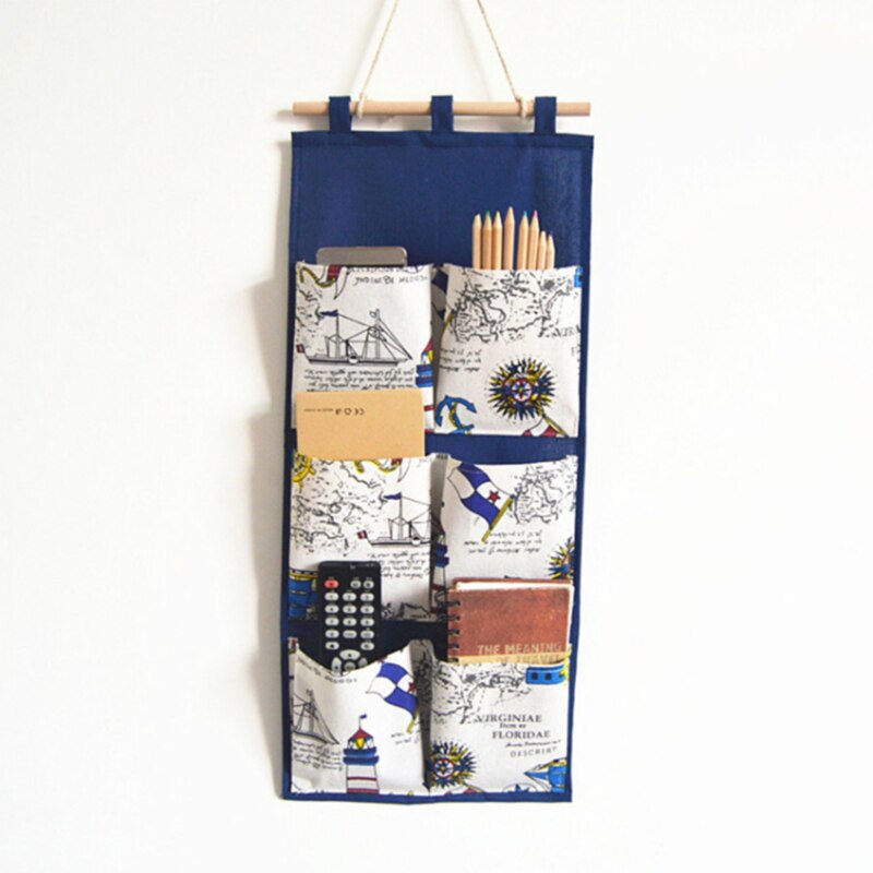 Six-Pocket British Style Cotton And Linen Storage ... – Grandado