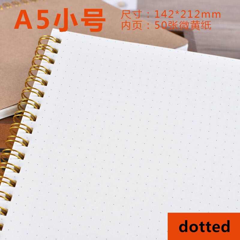 Journal A5 Notebook Grid Dot Blank Kraft Tekening ... – Grandado