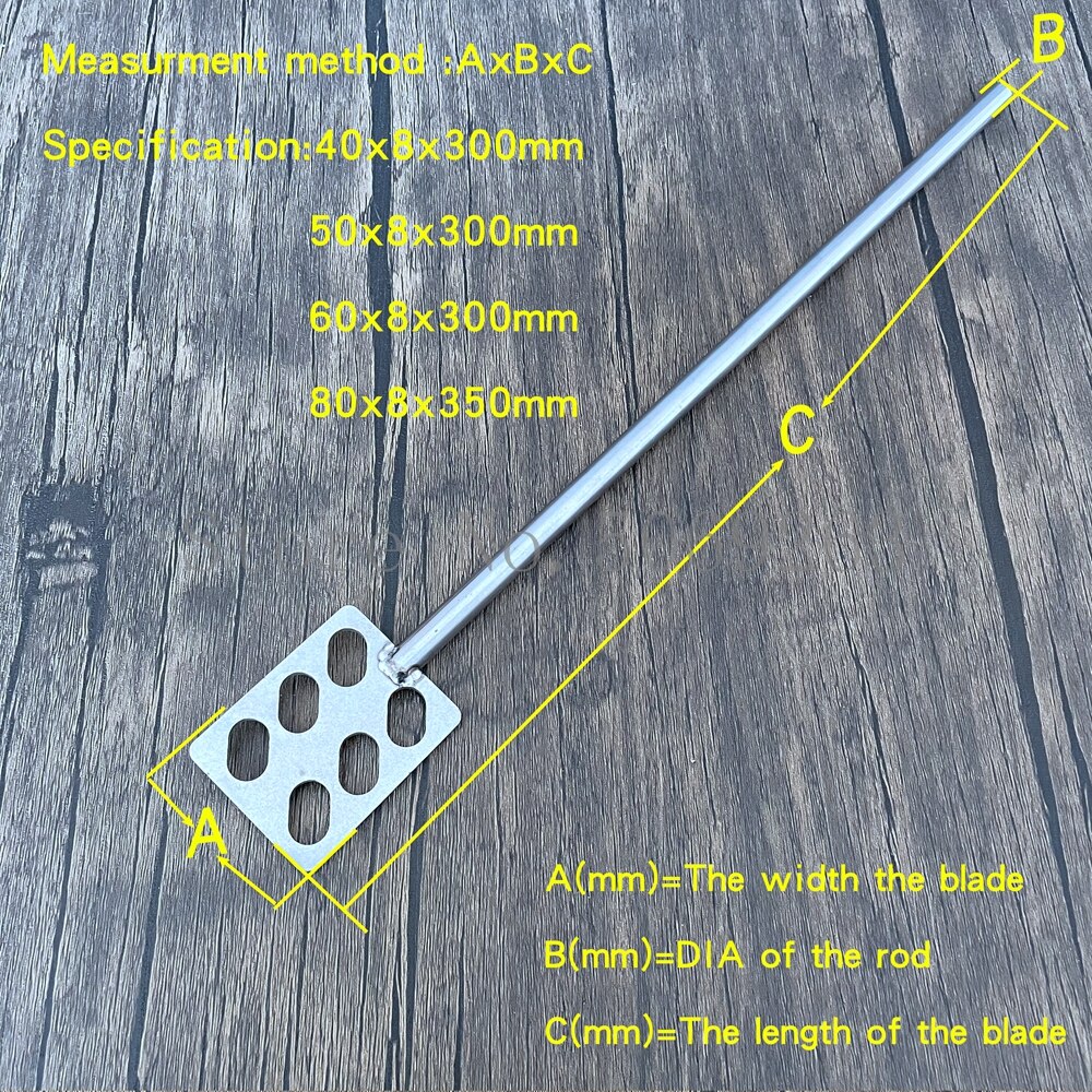 1pc Stainless Steel Square Type Stirring Blade lab... – Vicedeal