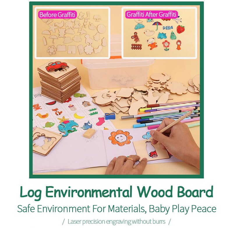 Wooden Painting Graffiti Board Drawing Toys Painti... – Vicedeal