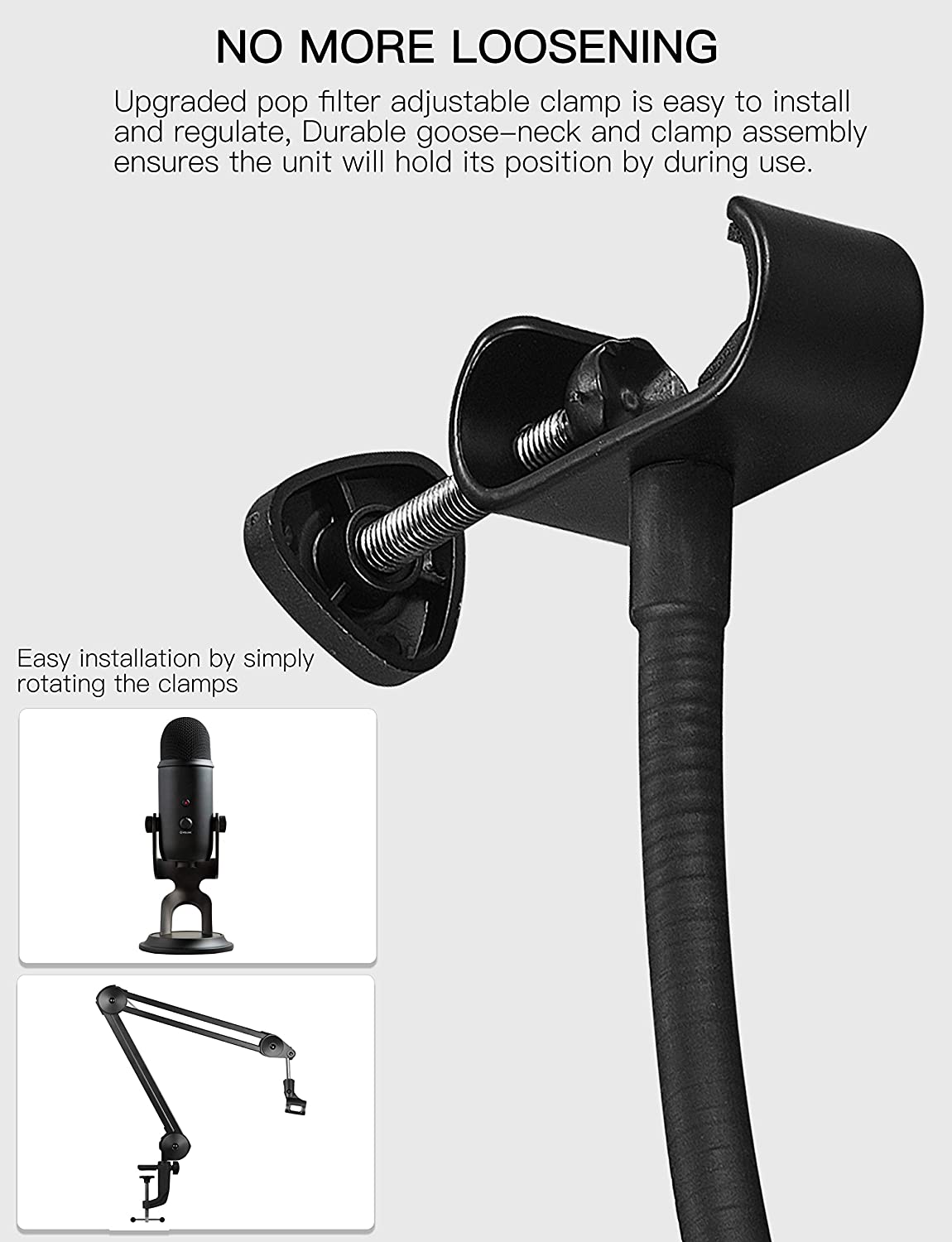 Metallic Microphone Pop Filter Mesh for Blue Yeti ... – Grandado