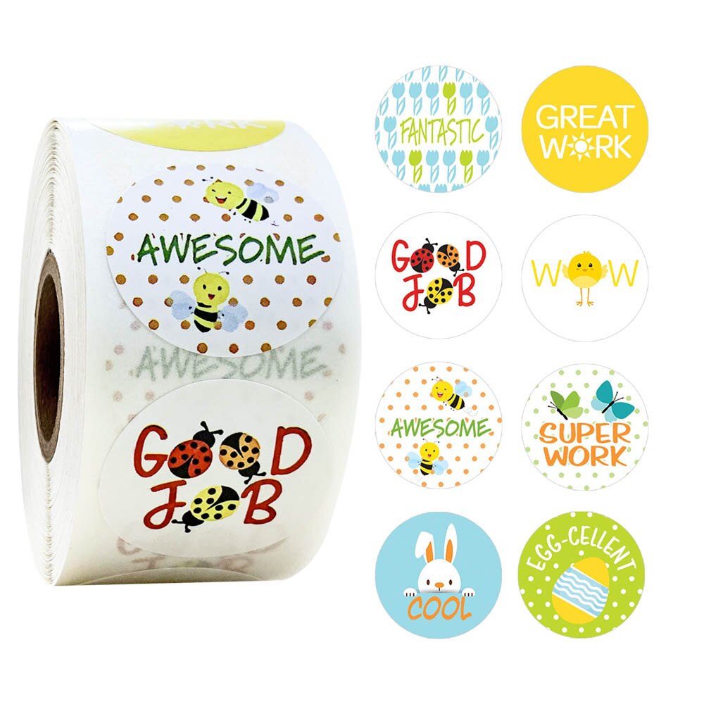 500 Pcs Reward Stickers Motivational Stickers Roll... – Grandado