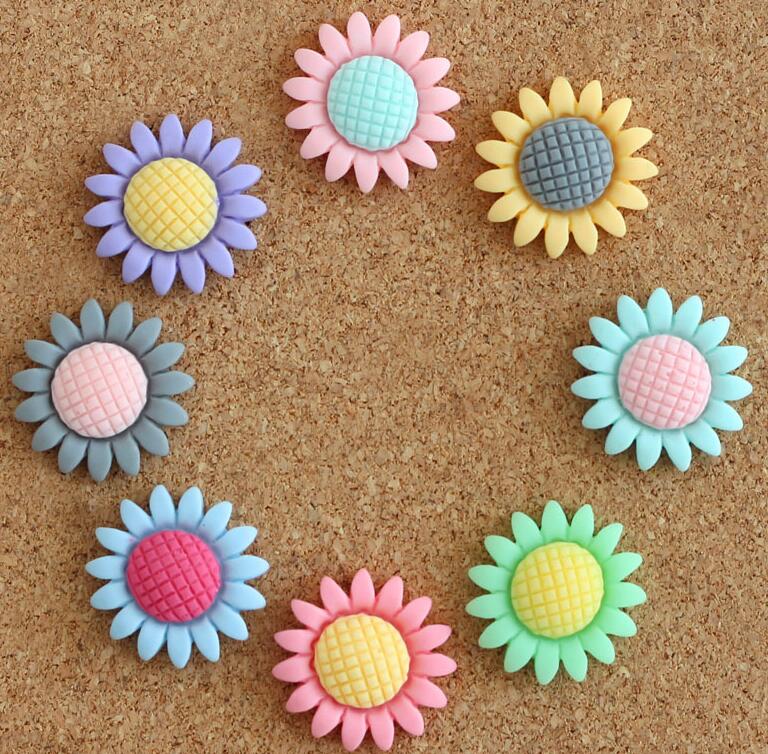 Chinchetas con forma de girasol para decoración de... – Grandado