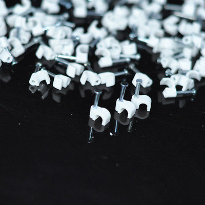 100pcs 8mm Diameter Plastic Circle Cable Nail Clip... – Grandado