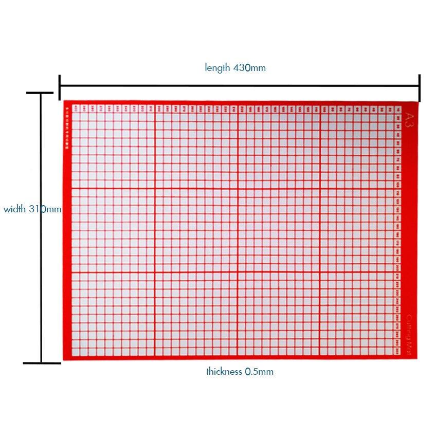 1PC A3 Reusable Rotary Cutting Mat Durable PVC Cut... – Grandado