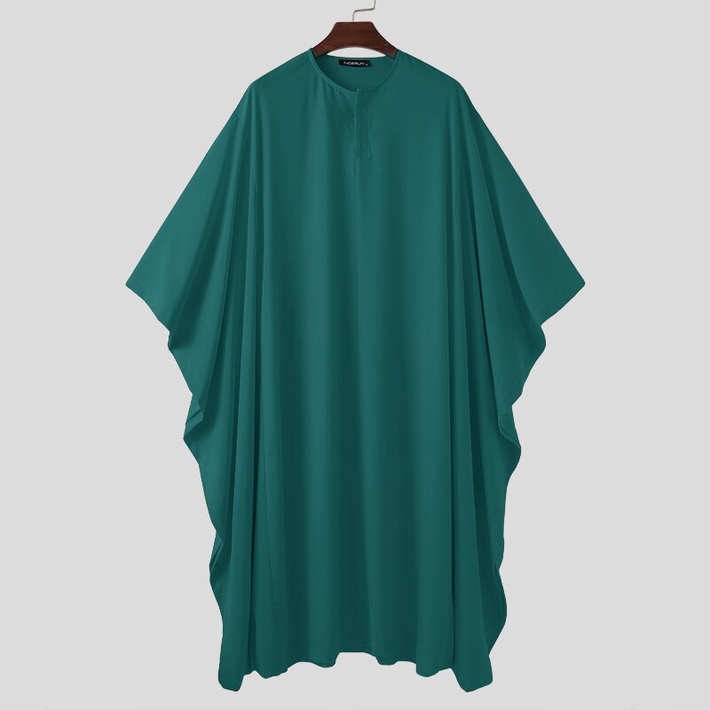 Incerun lazer sólido muçulmano vestes homem manga ... – Vicedeal