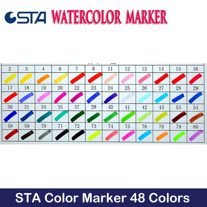 STA 3100 Dual Tip Markers Pennen Set Levendige, ve... – Grandado