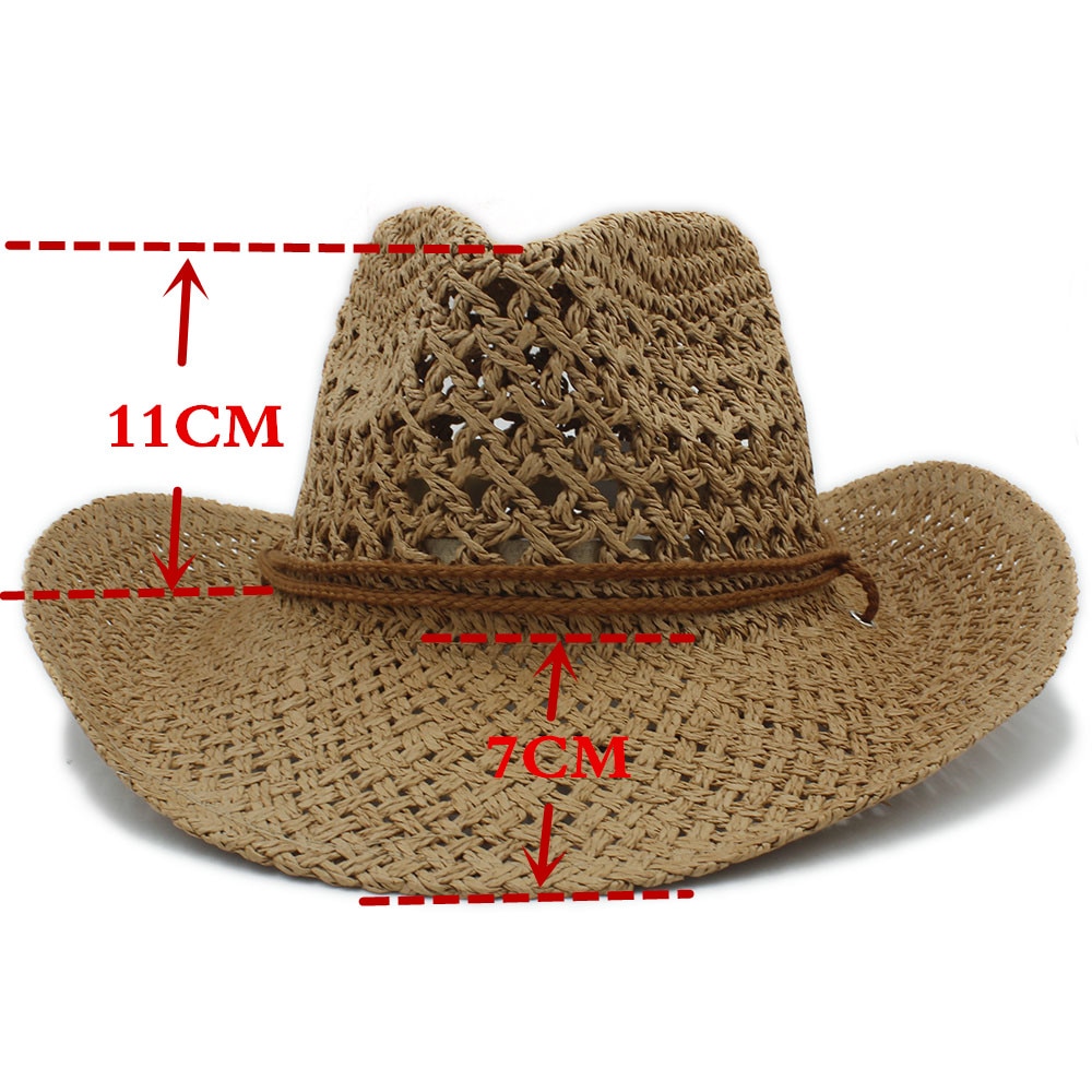 100% Handwork Summer Women Men Toquilla Straw Cowb... – Vicedeal