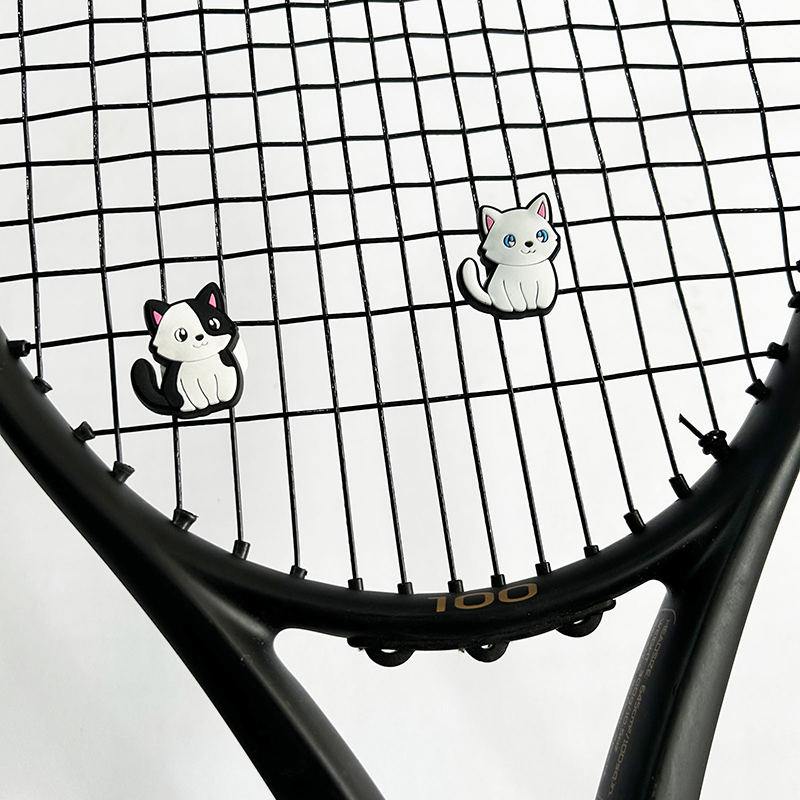 1/6Pcs Cute Cartoon Various Cat Tennis Racket Damp... – Grandado