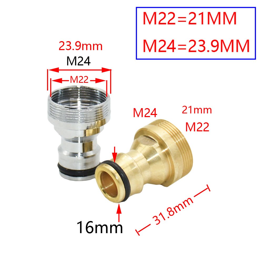 Brass Female M22 M24 Male To 5/8" Faucet Connector... – Vicedeal