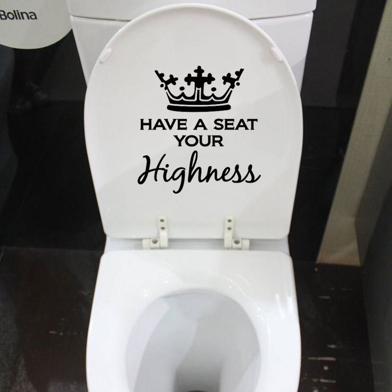 Funny Interesting Highness Toilet Wall Stickers Ba... – Grandado