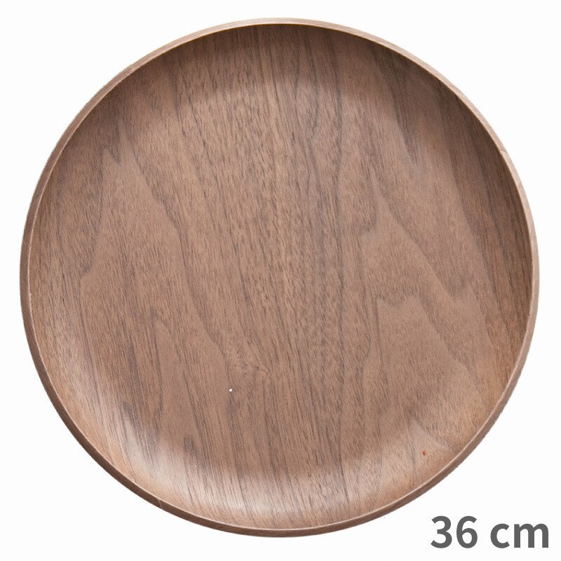 Plate Large Size Black Walnut Plate Candy Fruit Di... – Grandado