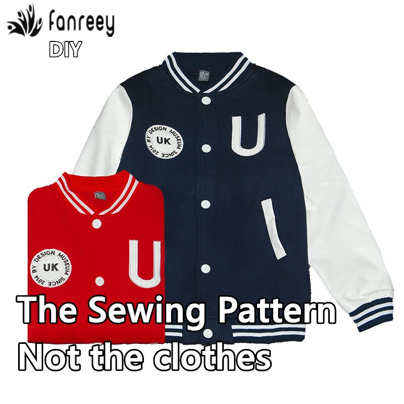 Men's Baseball Jackets Sewing Pattern DIY N34 – Vicedeal