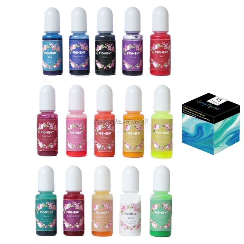 Resina epoxi de 15 colores, pigmento de resina epo... – Grandado